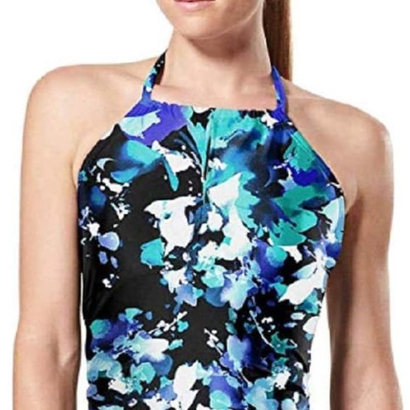 Speedo | Swim | Speedo Womens Floral Print Onepiece Halter Neck ...